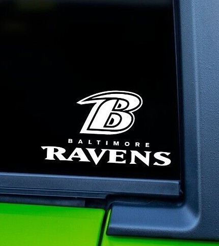 Baltimore Ravens Logo Vinyl Decal NFL Sticker for Car, Window, Laptop ...