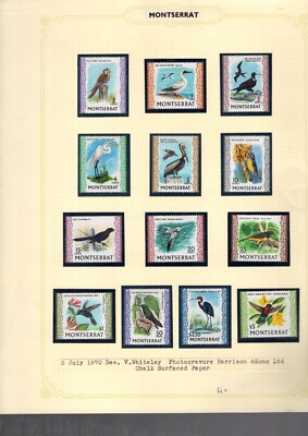 MONTSERRAT 1970 BIRDS SET, CHALK SURFACED, UNMOUNTED MINT TO $5 | eBay UK