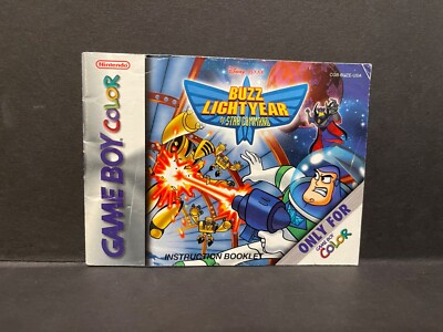 Buzz Lightyear Star Game Boy Color Nintendo MANUAL ONLY NO TRACKING ...