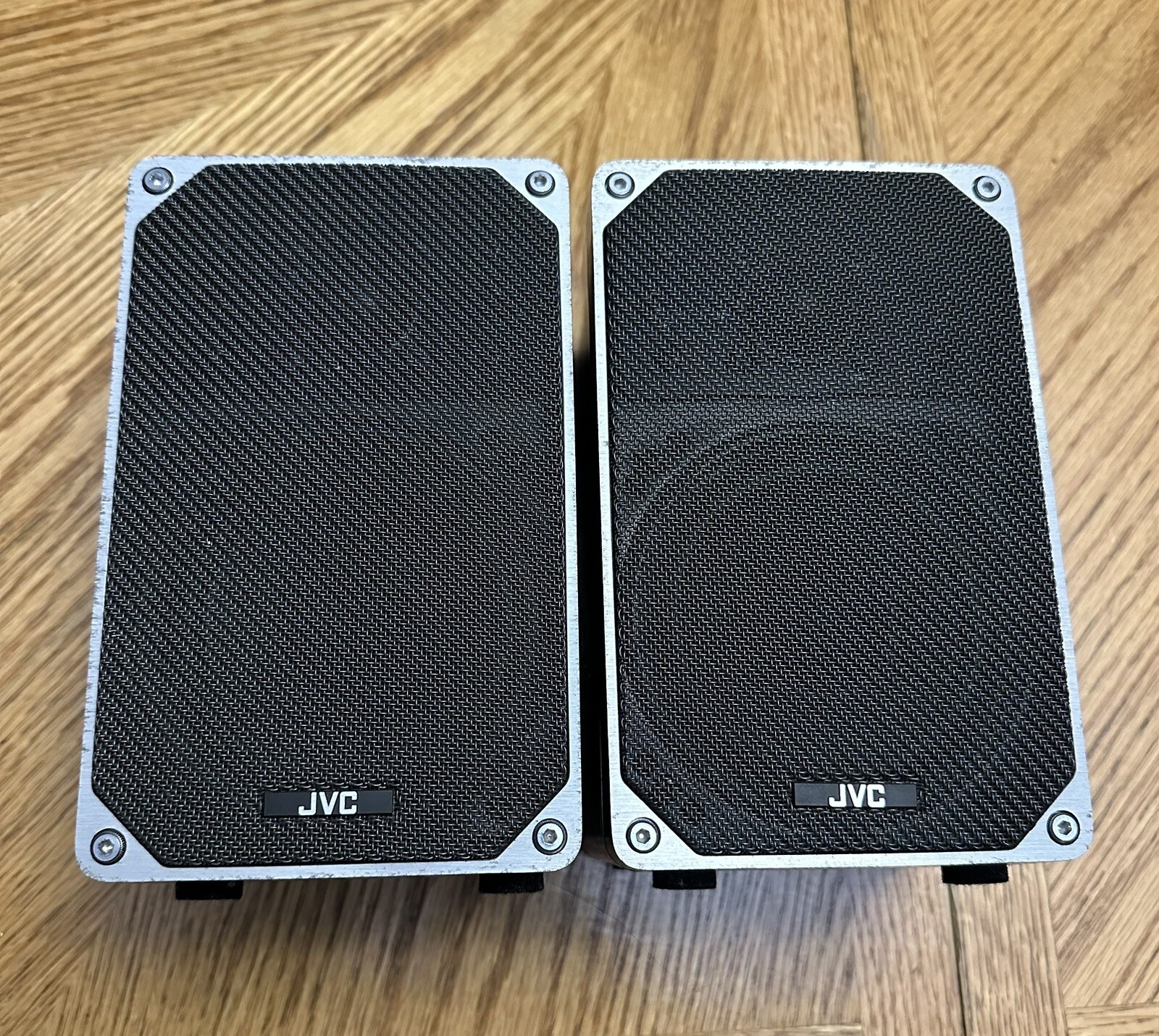 Vtg RARE Metal JVC S-M3 Bookshelf 50W Hifi Stereo Speakers UNTESTED | eBay