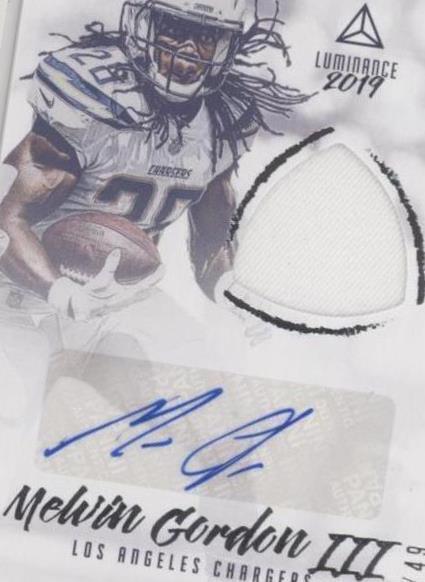 2019 Panini Luminance - Autograph Jerseys Melvin Gordon #AG-MG /49 (AU ...
