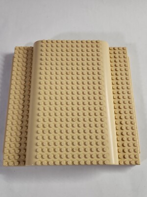 Ritvik Mega Bloks Raised Baseplate Tan 2- Tier Base 7.5" x 7.5" x 1.5 ...