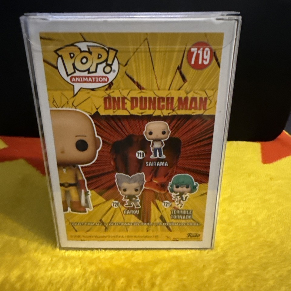 One Punch Man Saitama Funko Pop 719 Autographed by Max Mittelman (JSA ...