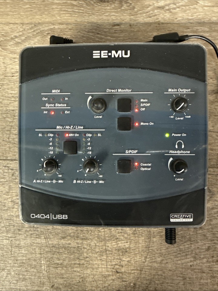 Creative E-MU 0404 USB Audio MIDI Interface EM8761 | eBay