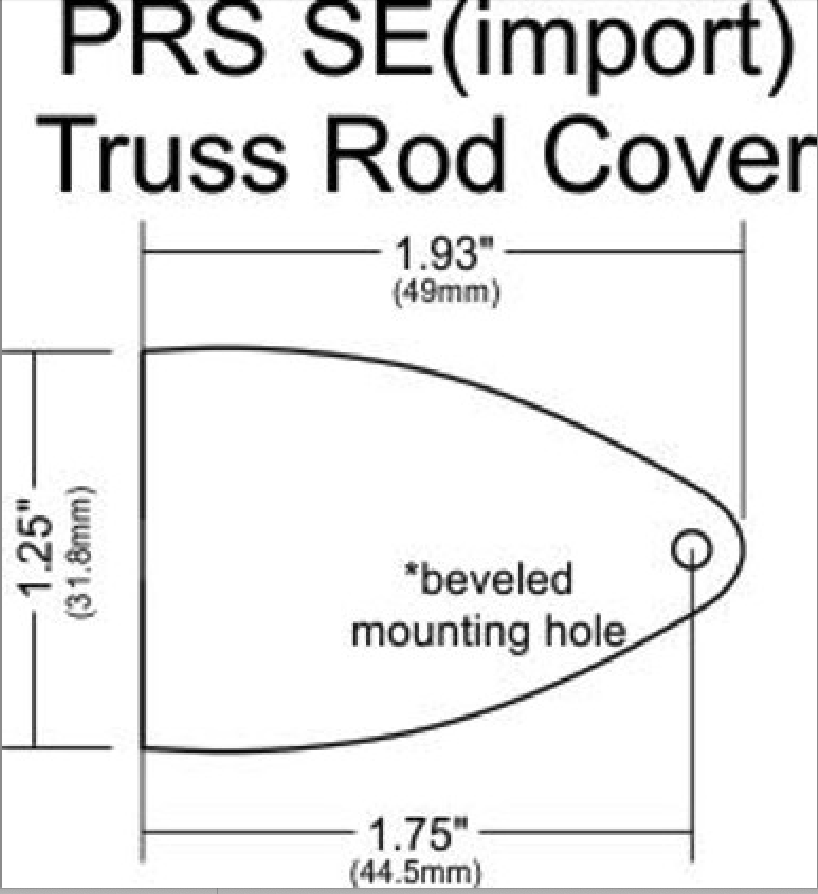 GUITAR TRUSS ROD COVER - Eagle - FITS PAUL REED SMITH PRS SE CUSTOM ...