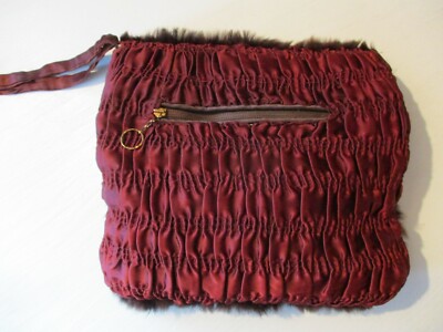 RARE Vintage 1930/40s Muffler Fur Silk Purse Pin-Up Rockabilly Muff ...