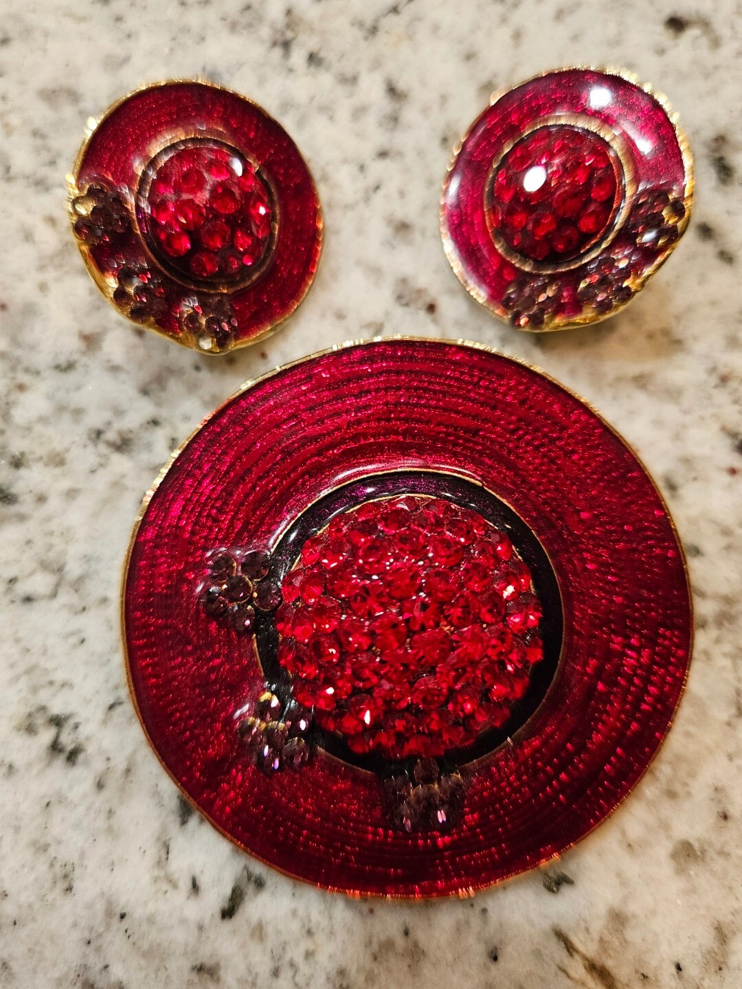 Rare Vintage Scarlett Ohara Red Hat Society Rhineston… - Gem