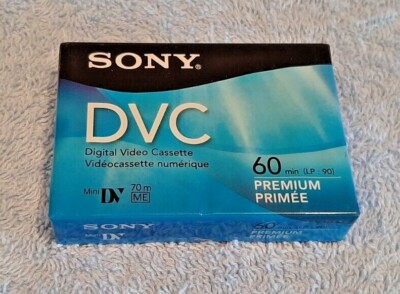 Sony Mini DV Premium DVC Tape 60 minute - Video Cassette Factory New ...