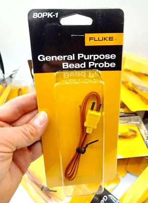 Fluke 80PK-1 Type-K Bead Probe, -40 to 260 °C (-40 to 500 °F) | eBay