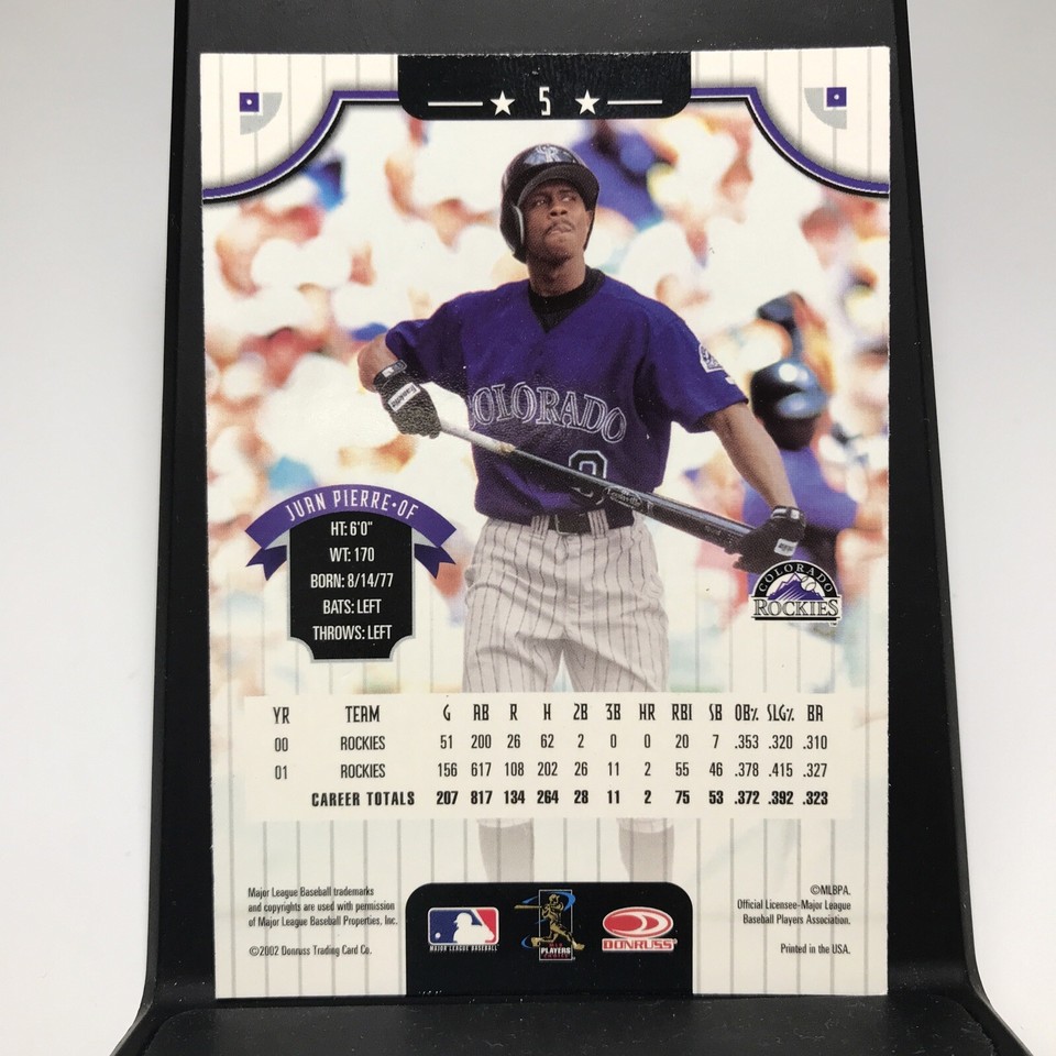 2002 Donruss Baseball Card #5 Juan Pierre | eBay