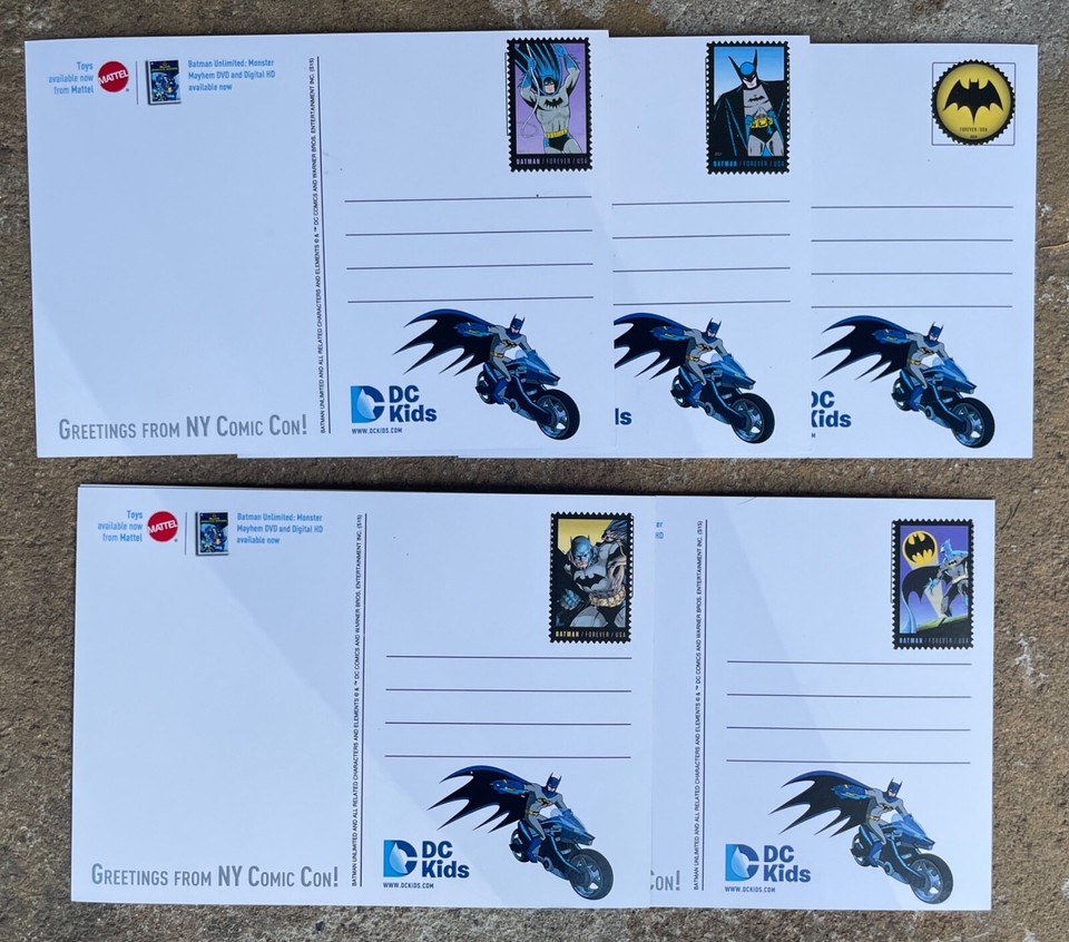Batman Unlimited Promo Postcard Lot with USPS Stamps on back | eBay