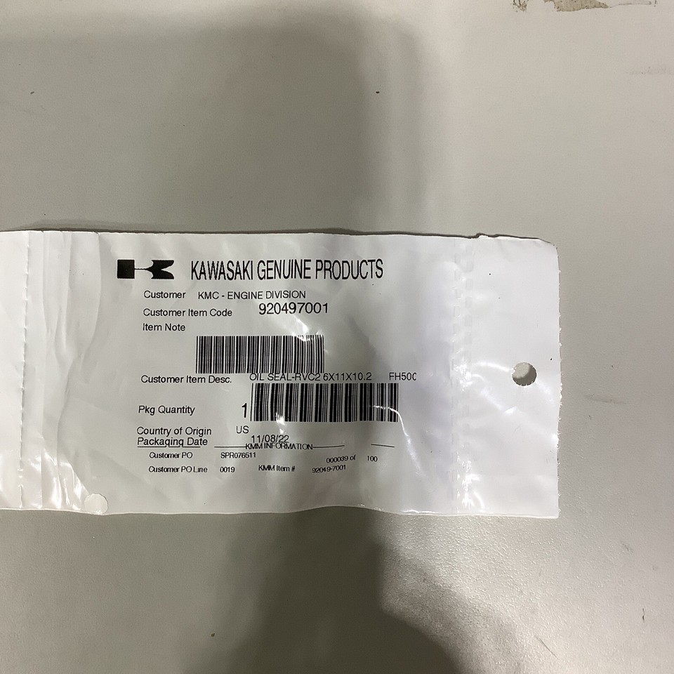 Genuine OEM Kawasaki 92049-7001 Oil Seal BB14 | eBay