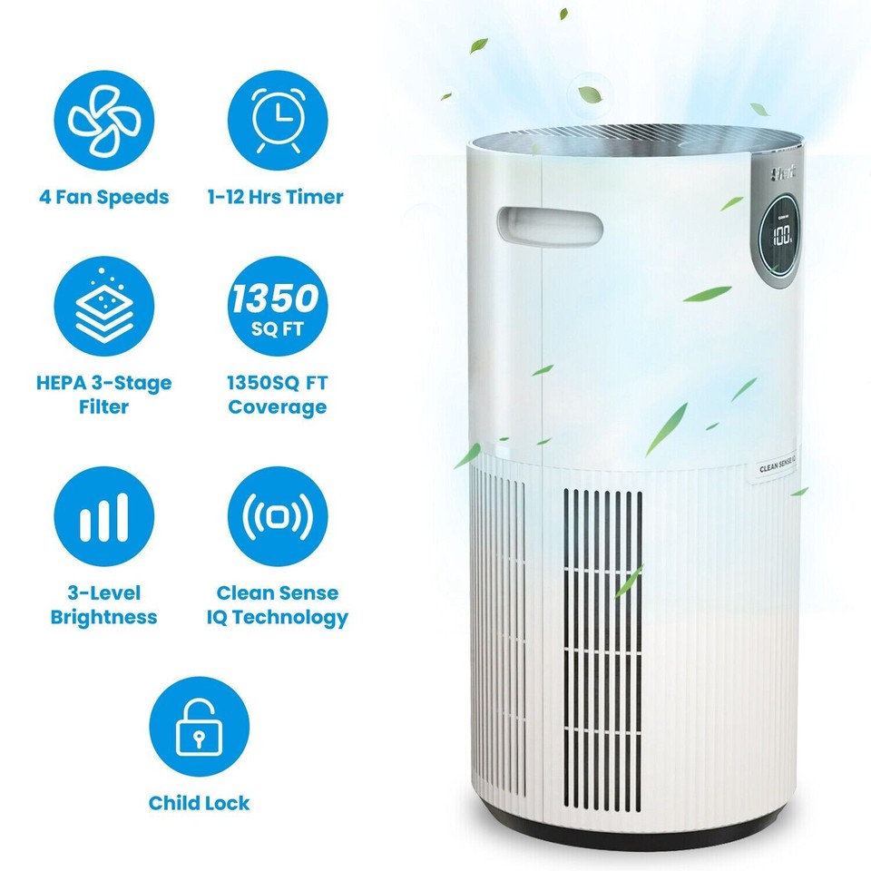 Shark UA205 Air Purifier MAX with Anti-Allergen Nanoseal and HEPA Air ...
