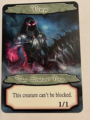 MTG Ninja Token Custom (Kaito Shizuki) | eBay