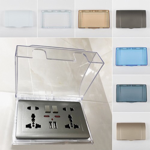 86 Type Double Socket Protector Electric Plug Cover Safety Waterproof ...