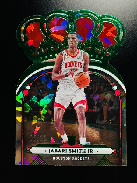 2022-23 Panini Crown Royale - Green Crystal #6 Jabari Smith Jr. /21 (RC ...