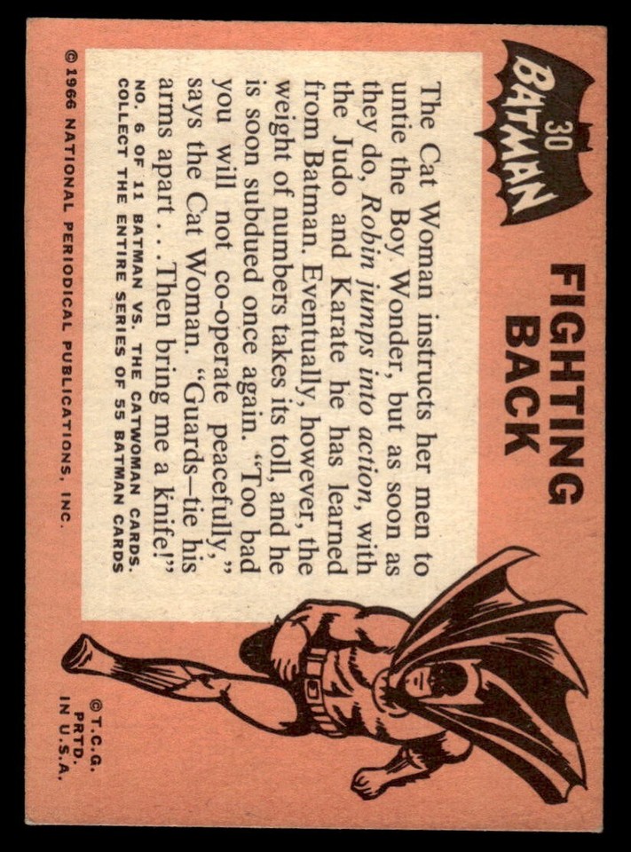 1966 Topps Batman Black Bat #30 Fighting Back VG *g1 | eBay