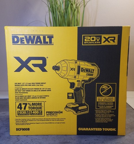 DeWalt 20v Max Brushless XR 1/2" High Torque Impact Wrench Hog Ring ...