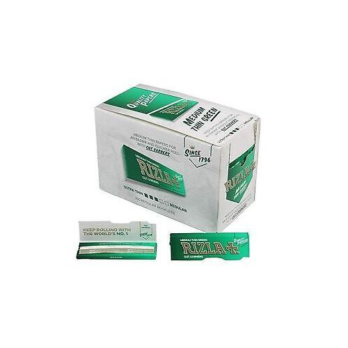 New Original Rizla Green Standard Regular Cigarette Rolling Papers 50 ...