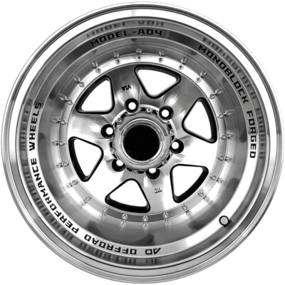 4 Wheels 16" W3910 16x10 6x139.7 Black Machined -44ET 108.1CB ...