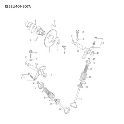 Mutt FSR 125 EU4 2019 - 2020 Valve Spring Set ref no.17 | eBay UK