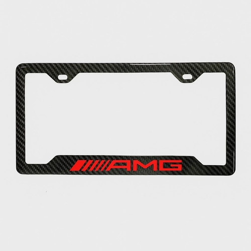 Mercedes AMG Real 3K TwillWeave Carbon Fiber License Plate Frame Holder ...