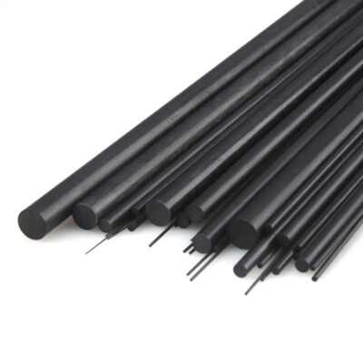 200mm Lengths Pultruded Carbon Fibre Rods Diameter:1,1.5,2,2.5,3,4,5,6 ...