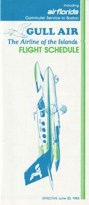 Gull Air timetable 1983/06/30 Northern system | eBay