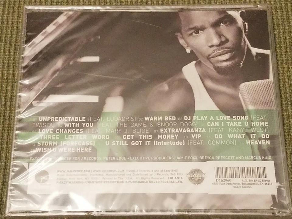 JAMIE FOXX UNPREDICTABLE 15 TRACK NEW FACTORY SEALED CD | eBay