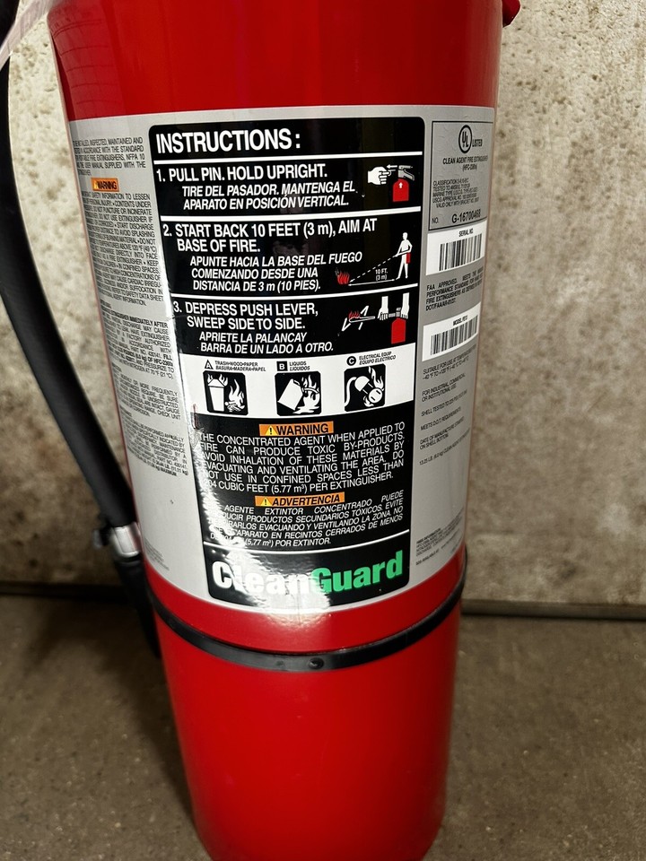 ansul fire extinguisher FE36 CLEANGUARD 13.5 Sensitive Electronics ...