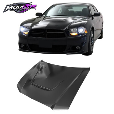 For 11-14 Dodge Charger Aluminum Black SRT 392 Style Hood Replacement ...