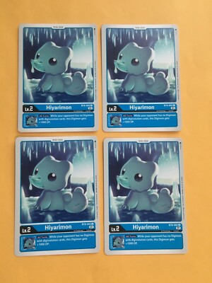 4x Hiyarimon BT8-002 U (Playset) Digimon CCG | New Awakening Near Mint ...