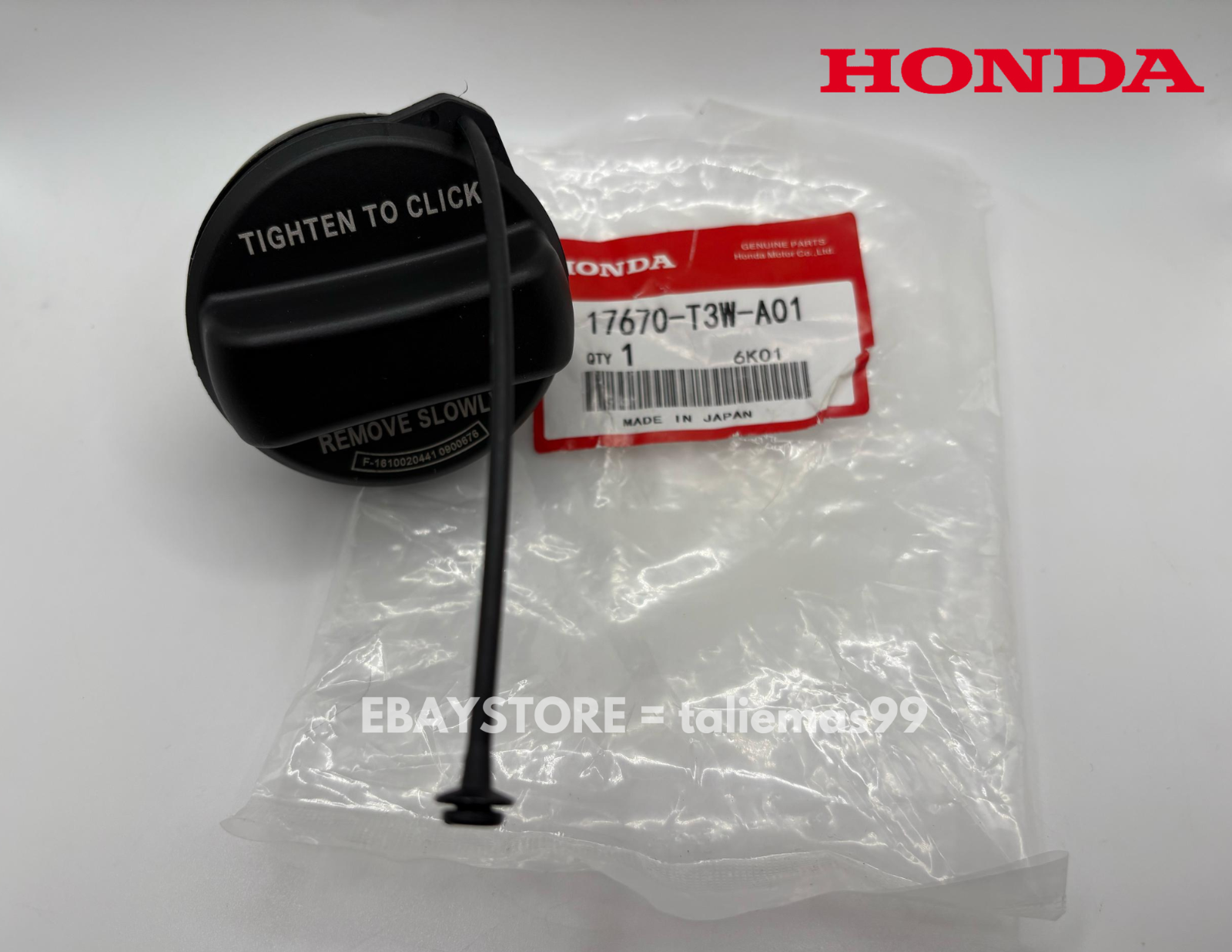 Genuine OEM for Honda Gas Cap Filler Fuel Tank 17670-T3W-A01 Acura NEW ...