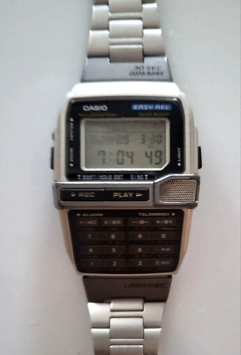 Casio Databank Easy Rec DBC-V50 Men's Watch Digital Silver Stainless ...