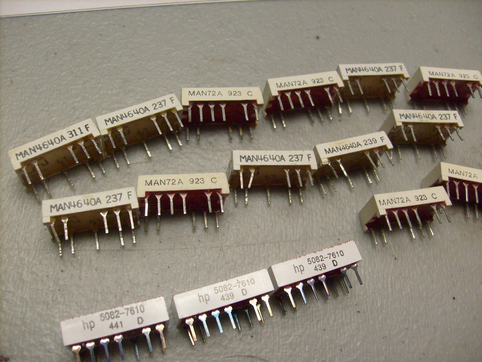 3 lot HP LED Display 5082-7340 Vintage Dot Matrix Hexa + MAN640A ...