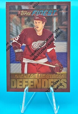 NICKLAS LIDSTROM 1996 Topps Finest #69 Defenders Red Wings D30 | eBay