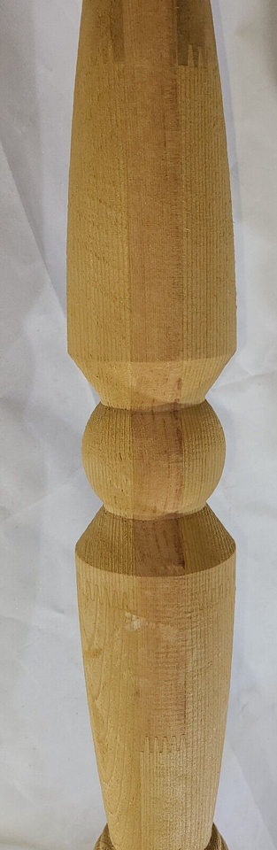 Vintage Cedar? Turned Wood Spindle Balusters 30 x 2 1/2 inches qty 1 | eBay