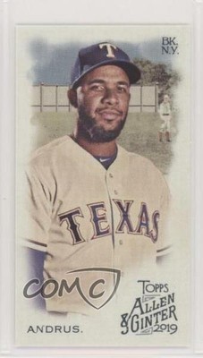 2019 Topps Allen & Ginter Mini Allen & Ginter Logo Back Elvis Andrus ...