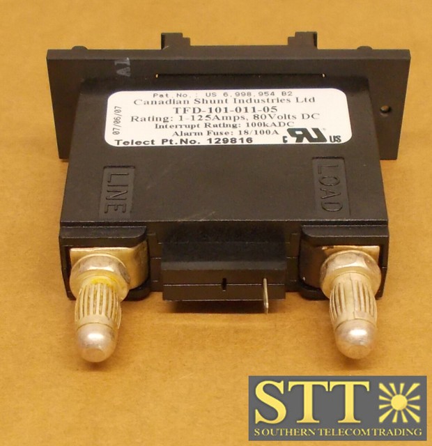 129816 TELECT TFD FUSE HOLDER FOR TPS/TLS FUSES 1-125 AMPS 80 VDC TFD ...
