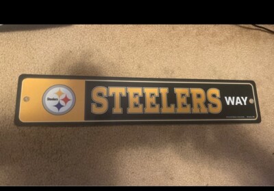 Pittsburgh Steelers Plastic 3.75x19 Street Sign NFL LICENSED | eBay