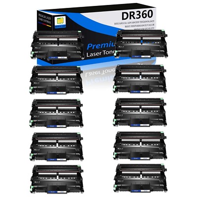 10PK DR-360 Drum Unit For Brother DR360 DCP-7040 DCP-7045N HL-2150N MFC ...