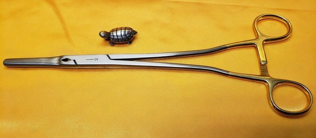 Zeppilin Hysterectomy Clamps 27 cm Straight Gold Handle Z-Type ...