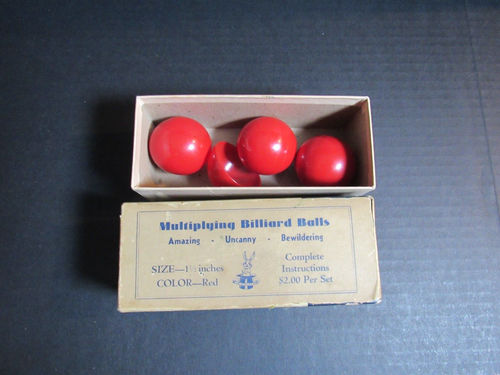 Vintage 1.5" Plastic Multiplying Billiard Balls Magic Trick | eBay