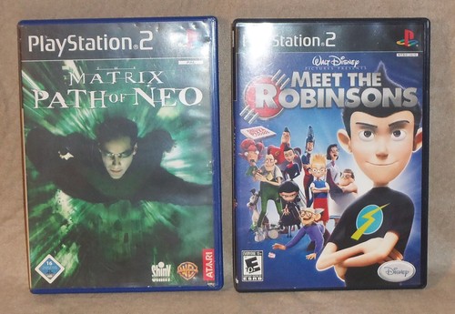 PS 2 Game Lot: Matrix Path of Neo & Disney Meet the Robinsons w Cases ...