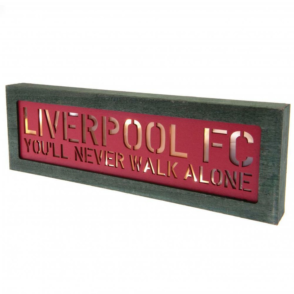 Liverpool FC Light Up Wooden Sign LFC Official | eBay UK