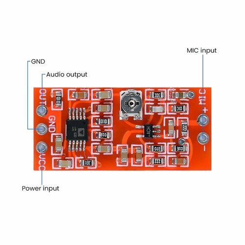 Voice Compression Microphone Amplifier Board Dynamic Range Electret ...