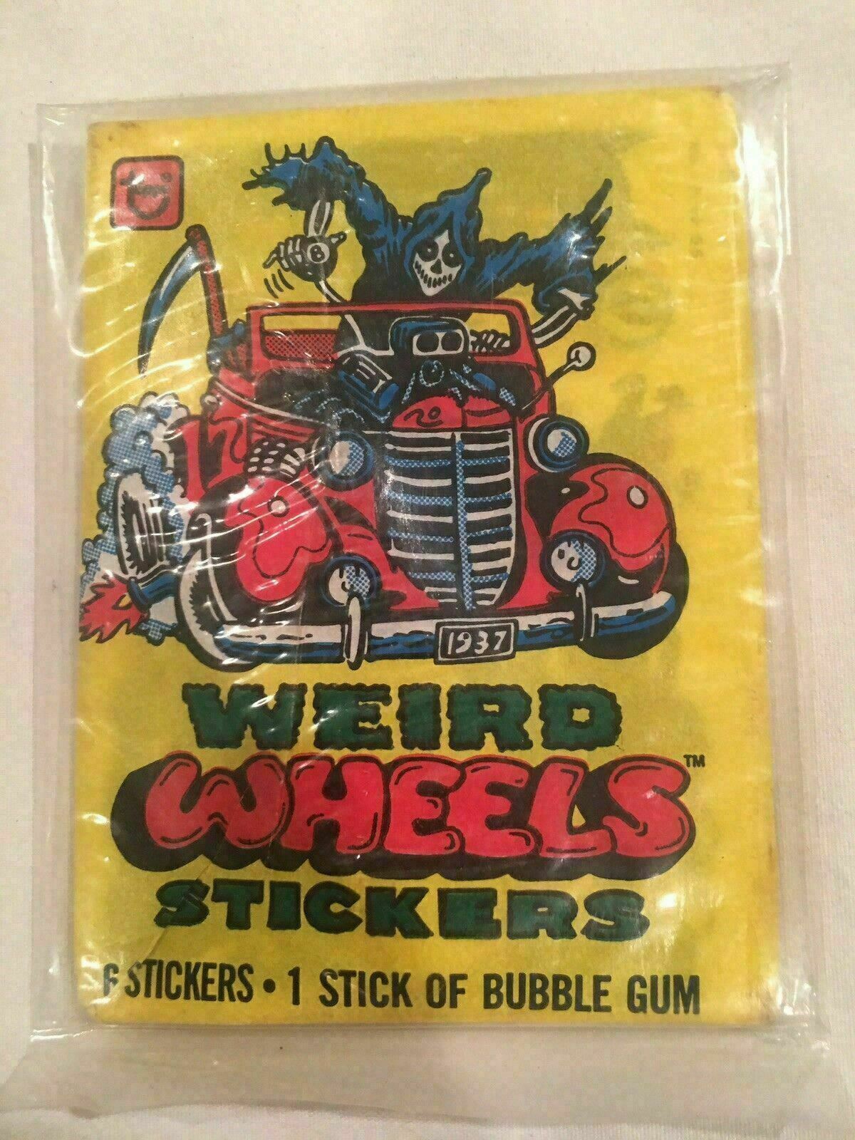 1980 Topps Weird Wheels Stickers Unopened Wax Pack | eBay