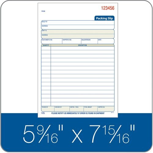 Adams T5082 Packing Slip Book 3-part Carbonless 50 St per Bk for sale ...