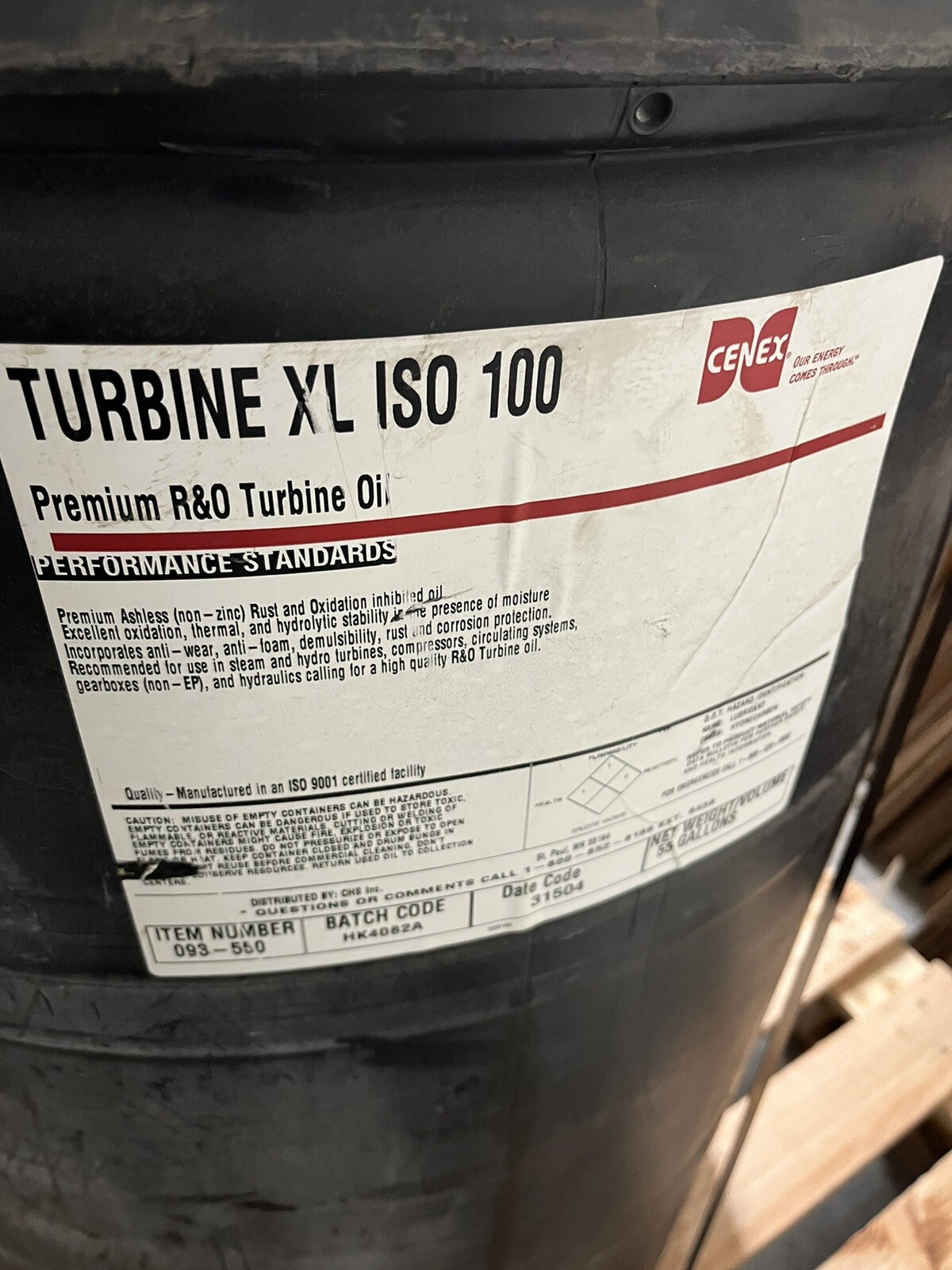 Cenex Turbine Oil XL ISO 100 55 Gallon Drum | eBay