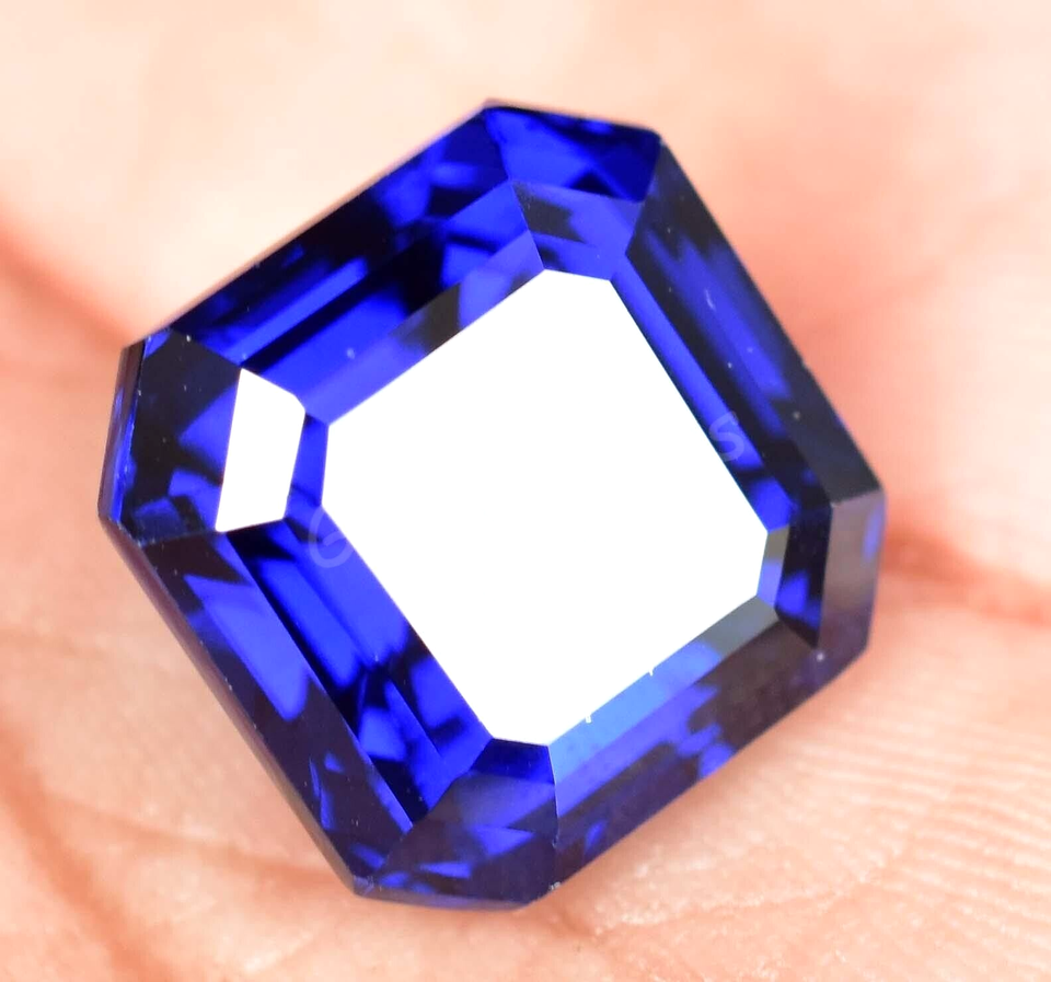 Natural D Block Tanzanite 17.15 Ct Asscher Certified Best Rare Loose ...